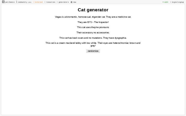 Cat generator