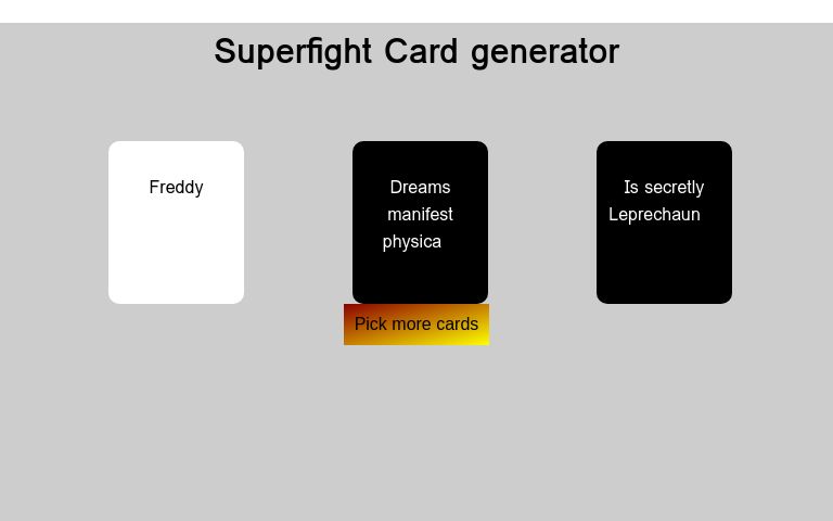 Superfight Card generator