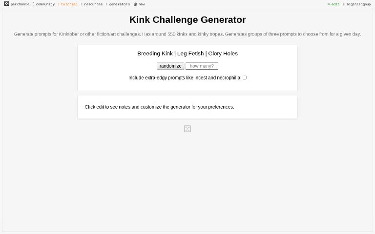 Kink Challenge Generator