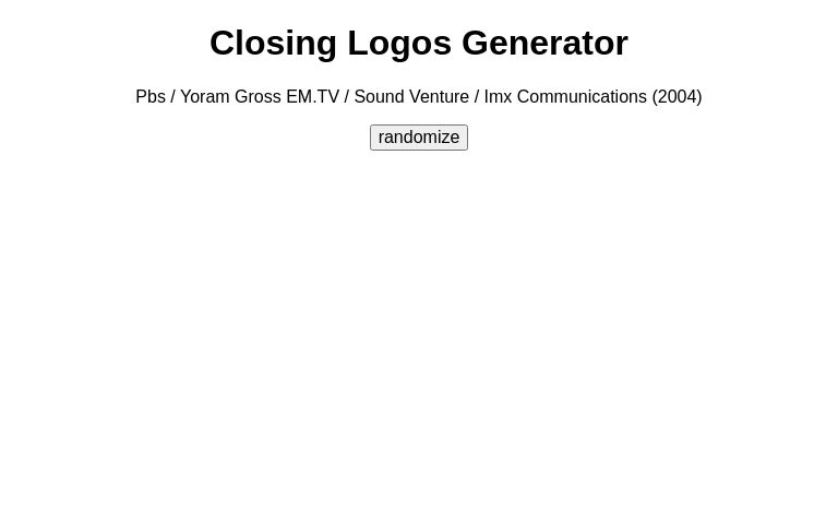 Closing Logos Generator