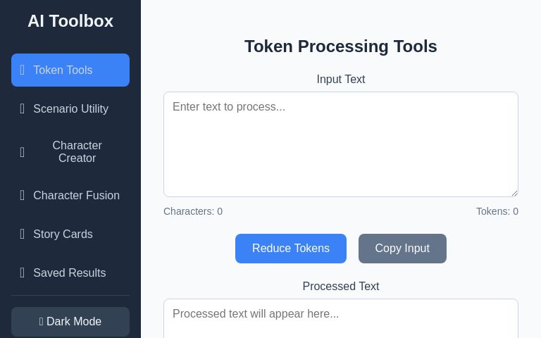 Token Processing Tools ― Perchance Generator