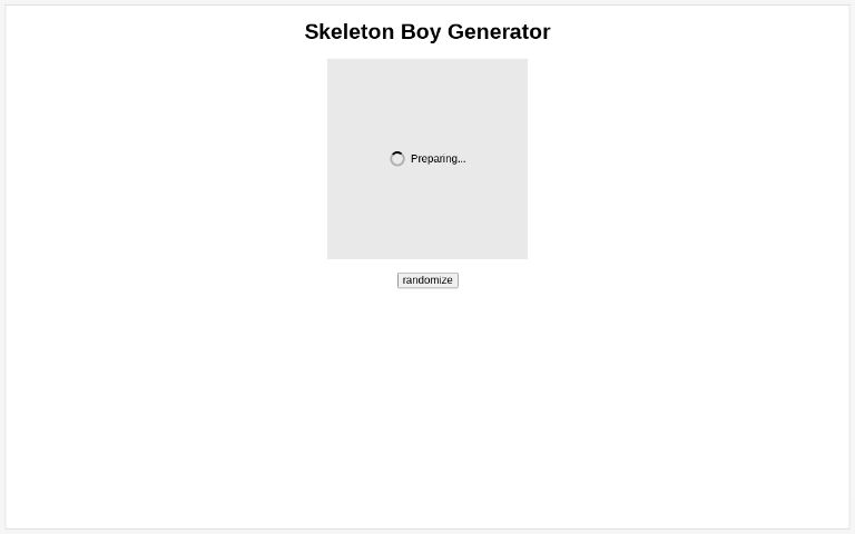 Skeleton Boy Generator