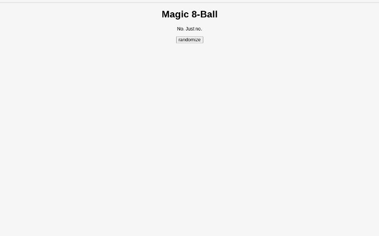 Magic 8-Ball ― Perchance Generator