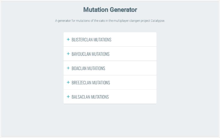 Mutation Generator
