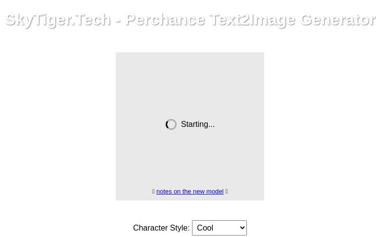 SkyTiger.Tech - Perchance Text2Image Generator