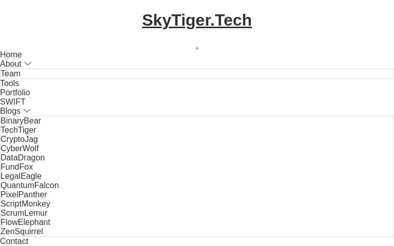 SkyTiger.Tech ― Perchance Generator