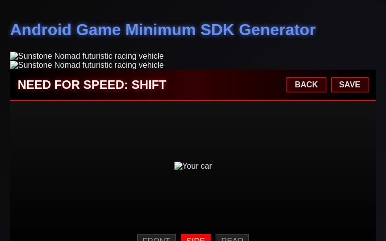 Android Game Minimum SDK Generator