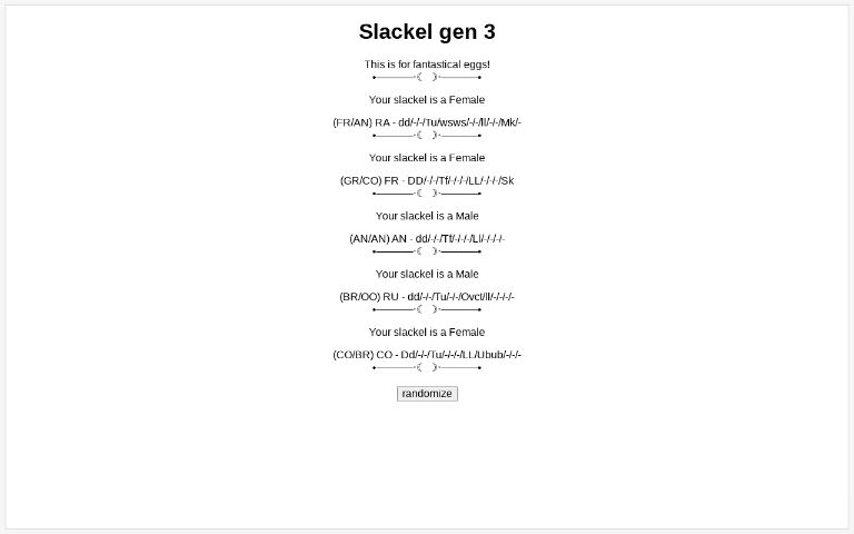Slackel gen 3