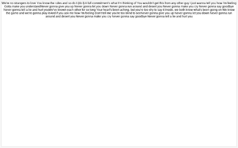 🗃️ "Rick Roll" Slash Command ― Perchance Generator