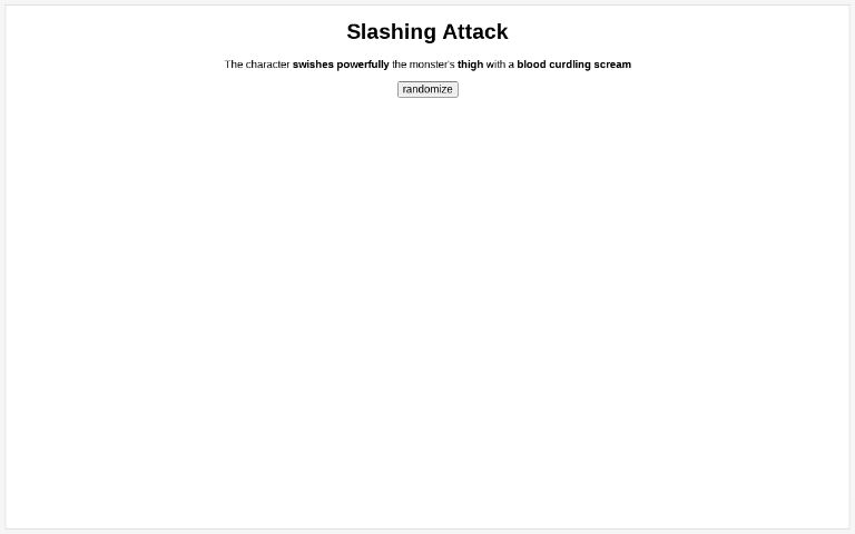 Slashing Attack ― Perchance Generator