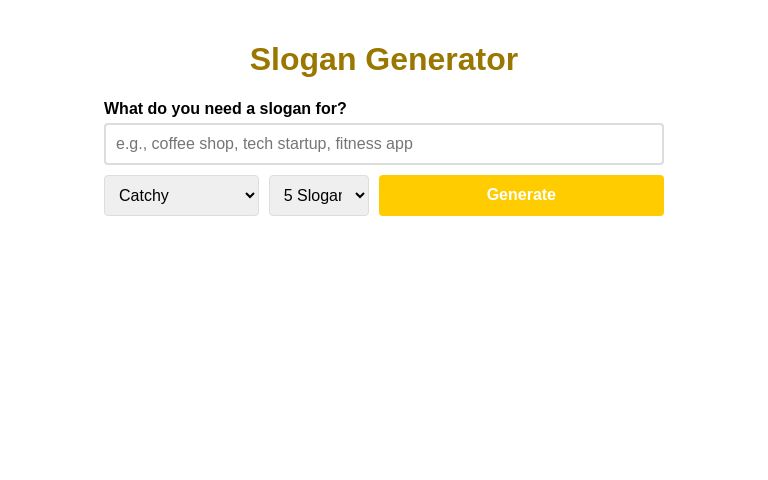 Slogan Generator