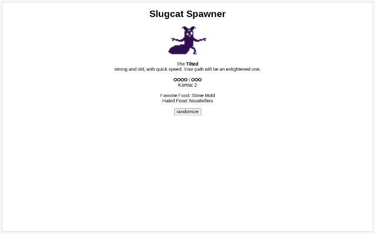 Slugcat Spawner ― Perchance Generator
