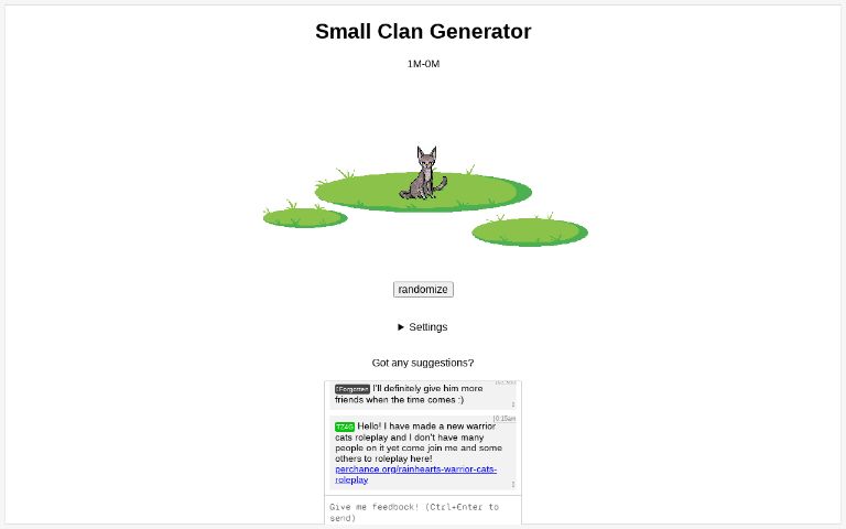 Small Clan Generator