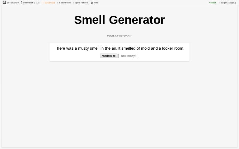Smell Generator