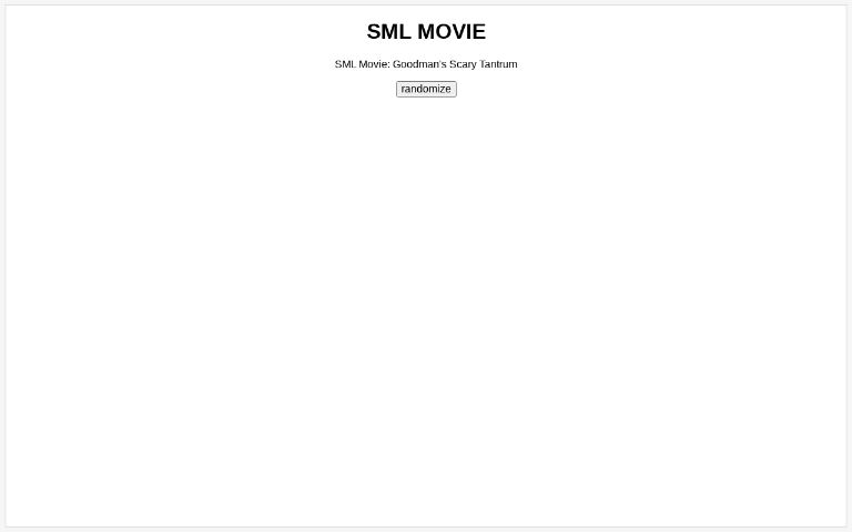 SML MOVIE ― Perchance Generator