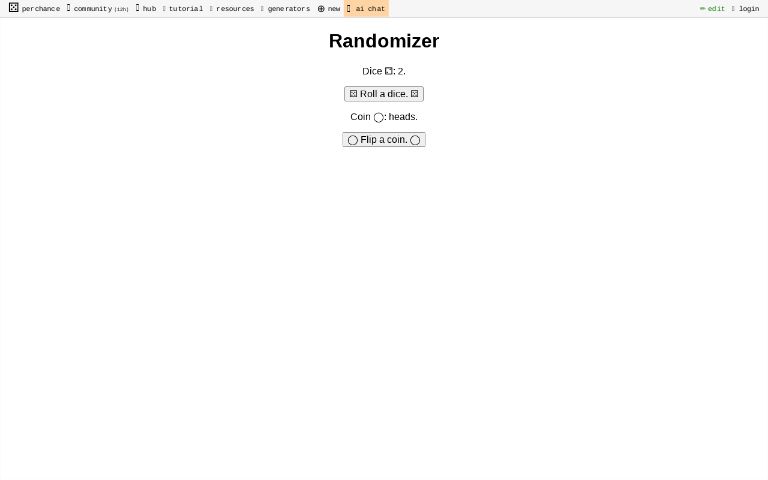 Randomizer ― Perchance Generator