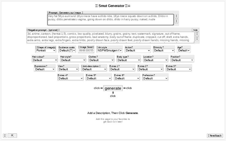 Smut Generator Free No Sign Up Required No Limits