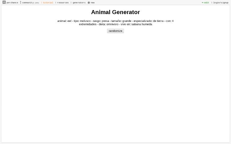 Animal Generator