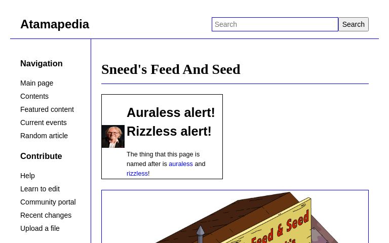 Sneed's Feed And Seed ― Perchance Generator