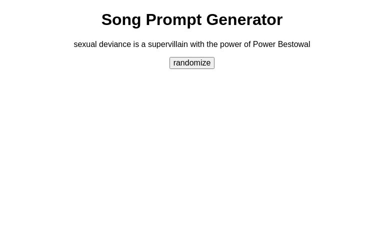 Song Prompt Generator