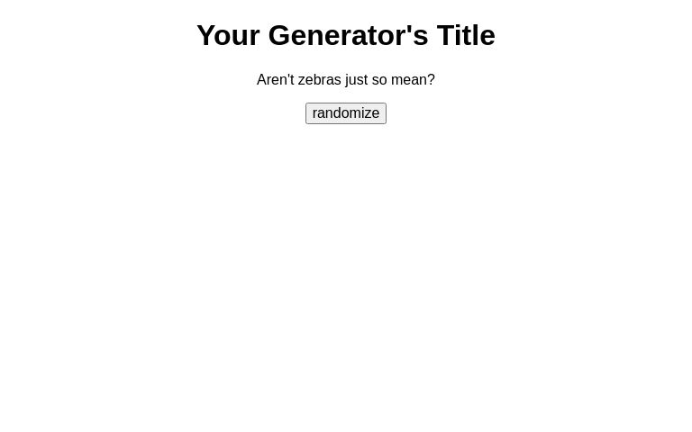 Minimal ― Perchance Generator