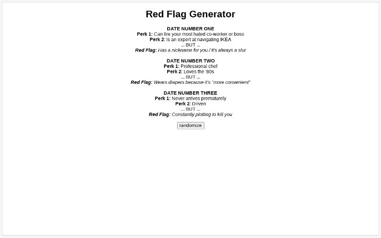 Red Flag Generator