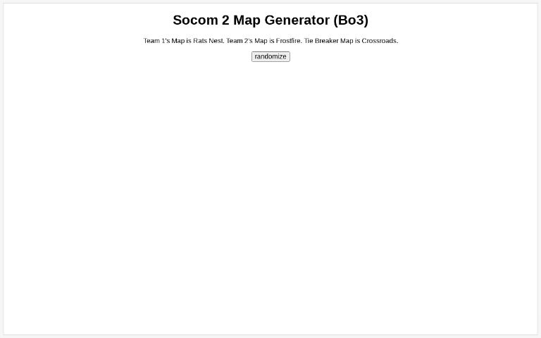 Socom 2 Map Generator (Bo3)
