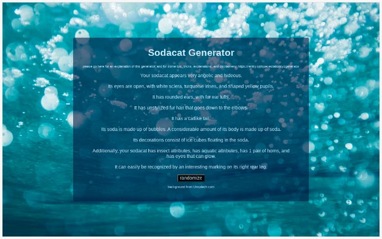 Sodacat Generator
