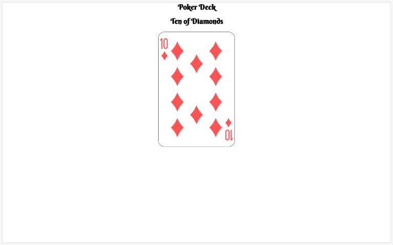 Poker Deck ― Perchance Generator