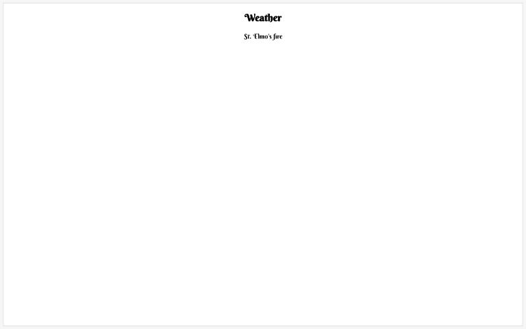 Weather ― Perchance Generator
