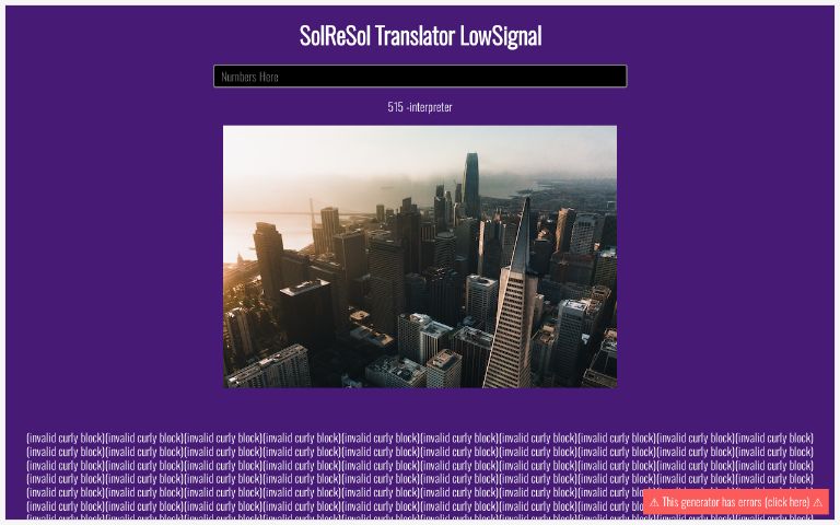 SolReSol Translator LowSignal ― Perchance Generator