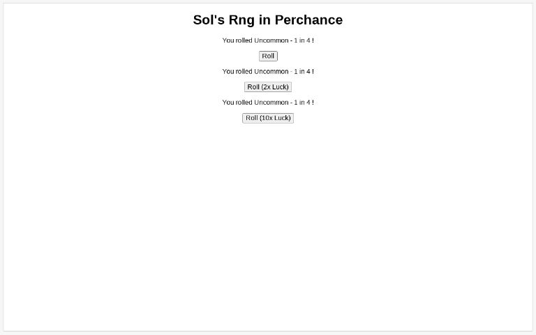 Sol's Rng in Perchance ― Perchance Generator