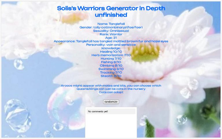 Solis's Warriors Generator in Depthunfinished