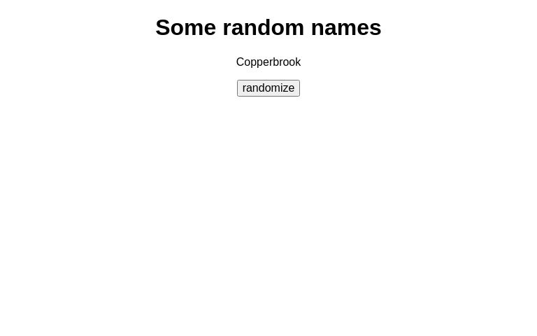 Some random names ― Perchance Generator