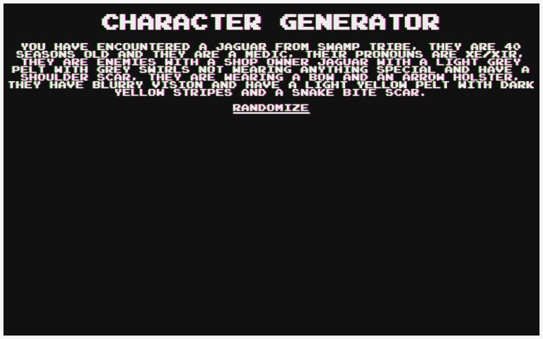 Character generator
