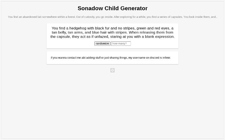 Sonadow Child Generator