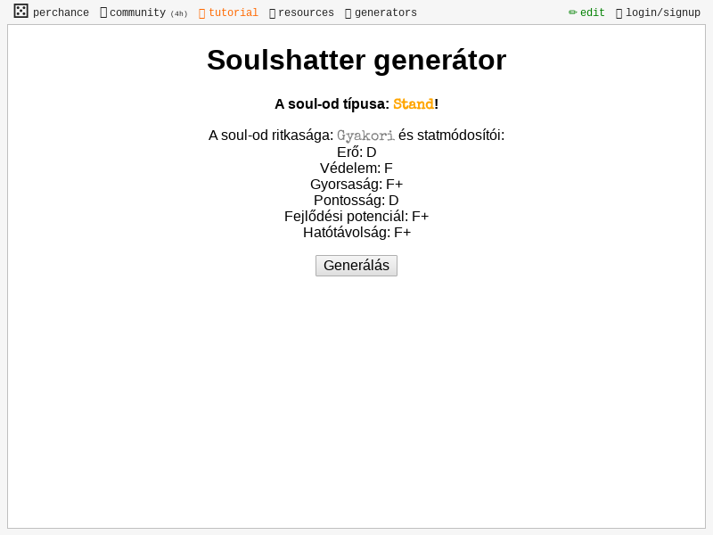 Soulshatter generátor