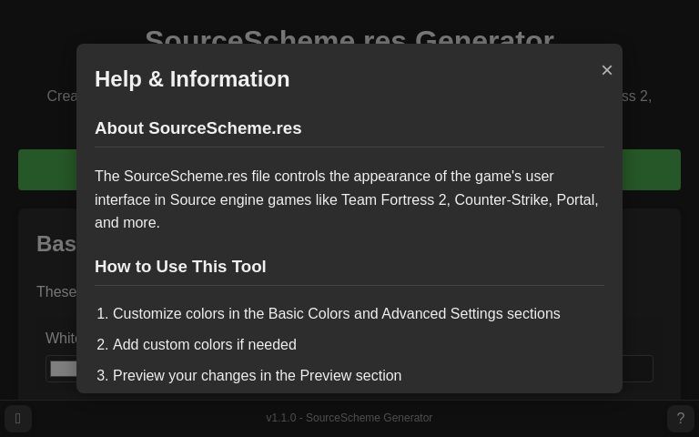 SourceScheme.res Generator