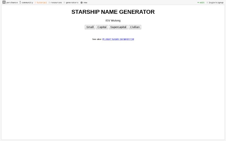 STARSHIP NAME GENERATOR
