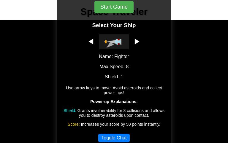 Space Traveler ― Perchance Generator