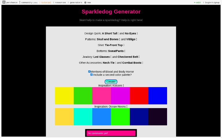 Sparkledog Generator