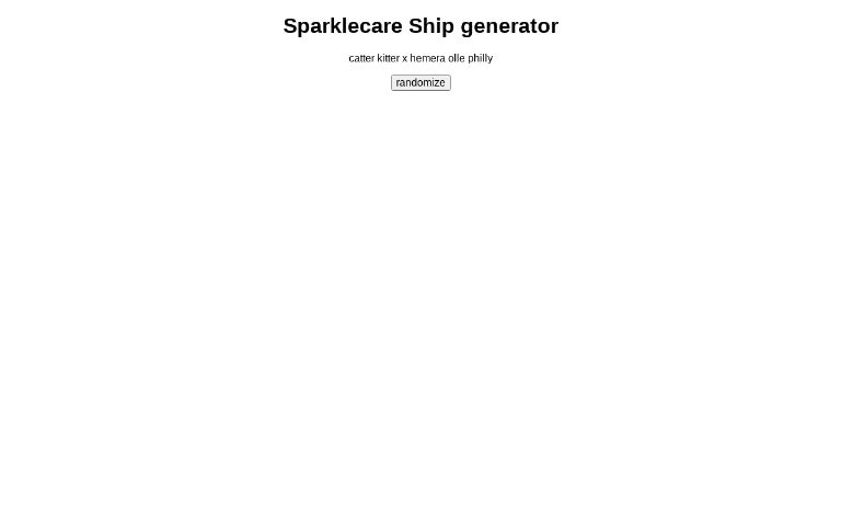 Sparklecare Ship generator