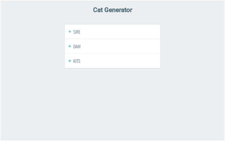 Cat Generator