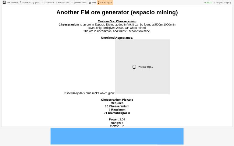 Another EM ore generator (espacio mining)