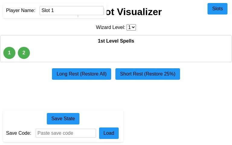 Spell Slot Visualizer ― Perchance Generator