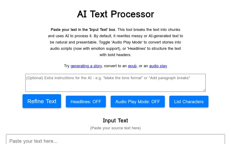 Long Text Cleaner (free, no signup, unlimited) ― Perchance Generator