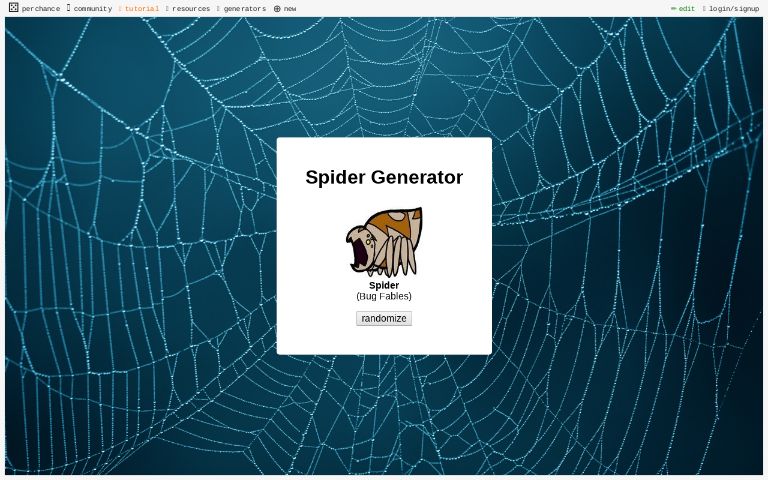 Spider Generator