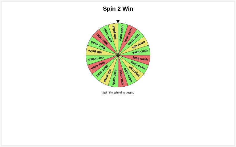 Spin 2 Win ― Perchance Generator