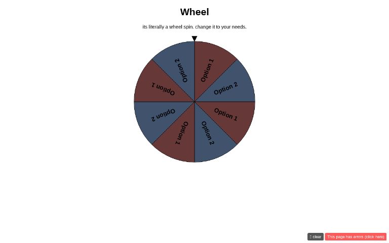 Wheel ― Perchance Generator