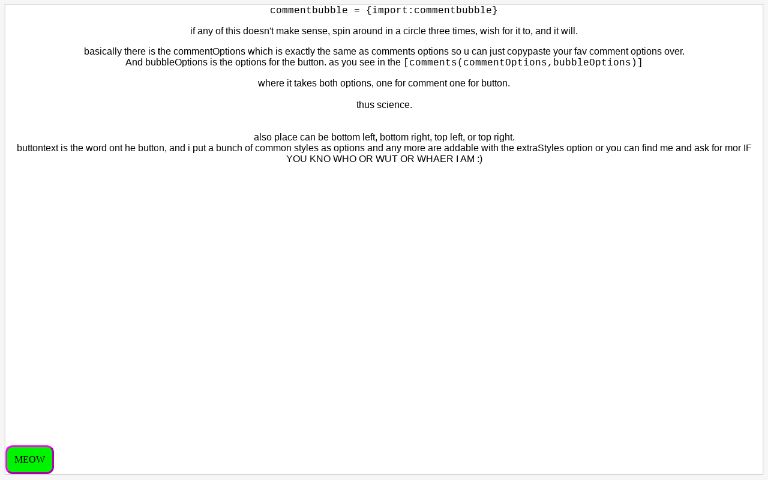 commentbubble ― Perchance Generator